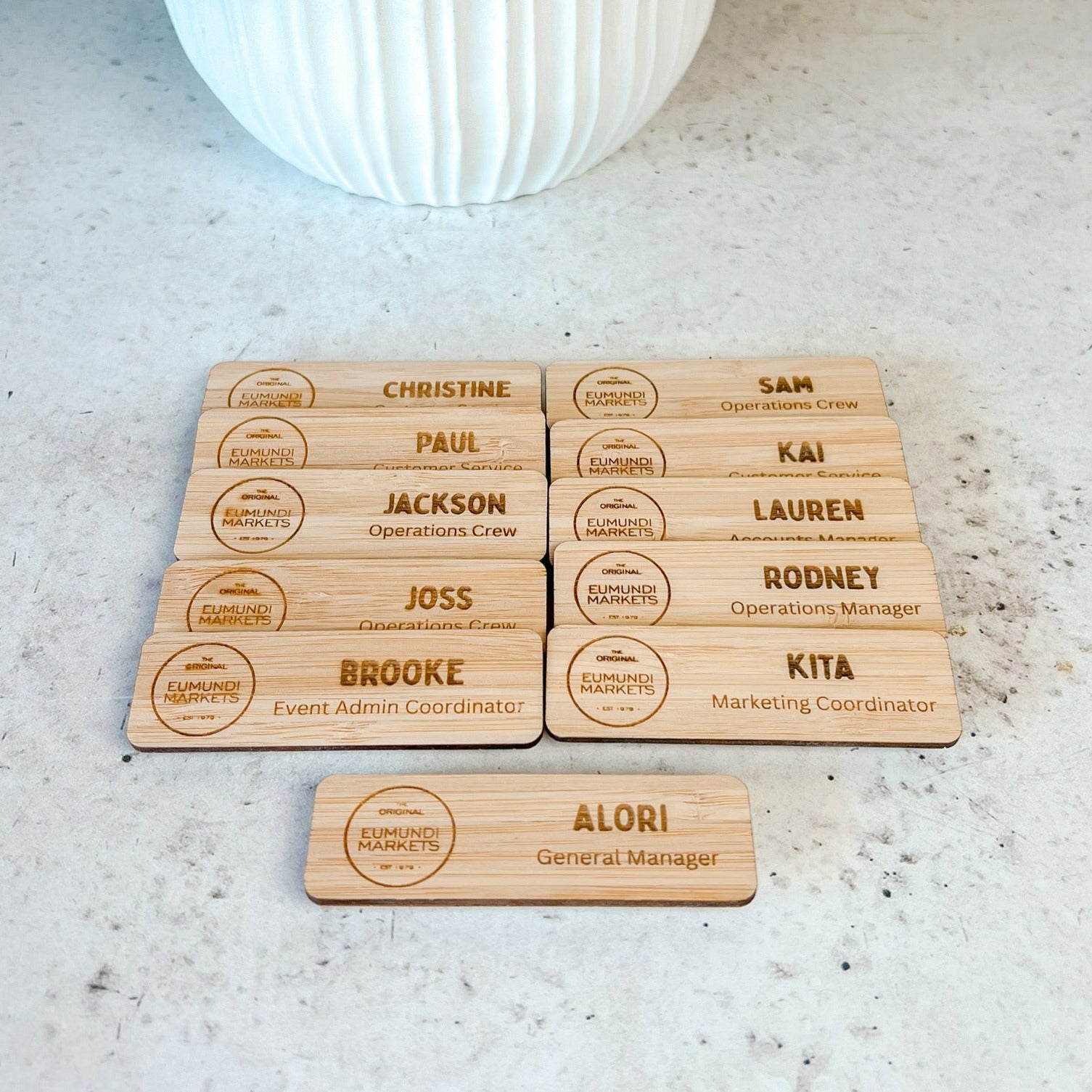 Custom engraved name badge – ByCarly Designs